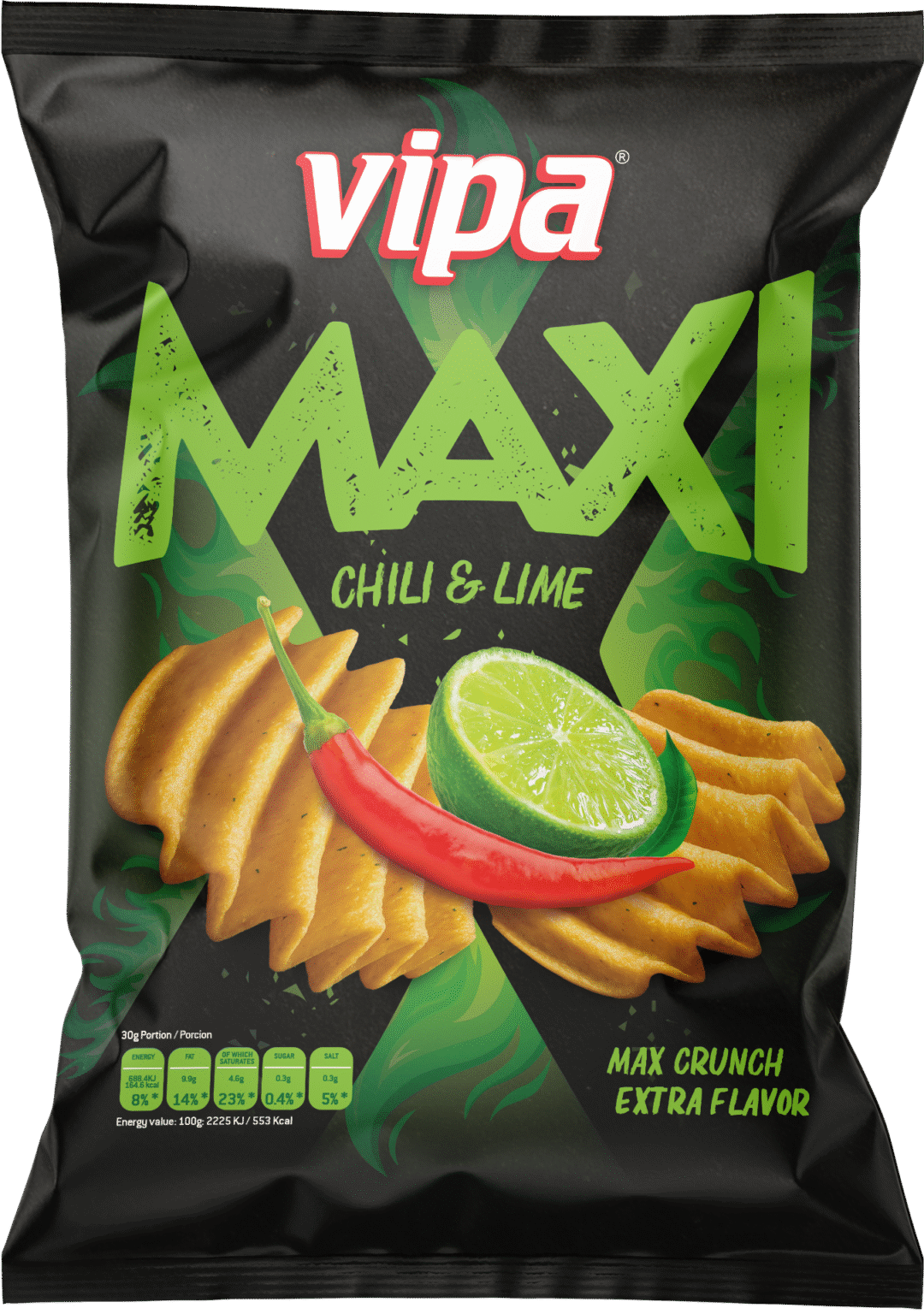 Vipa Chips Maxi Chili & Lime – KUBE SH.P.K